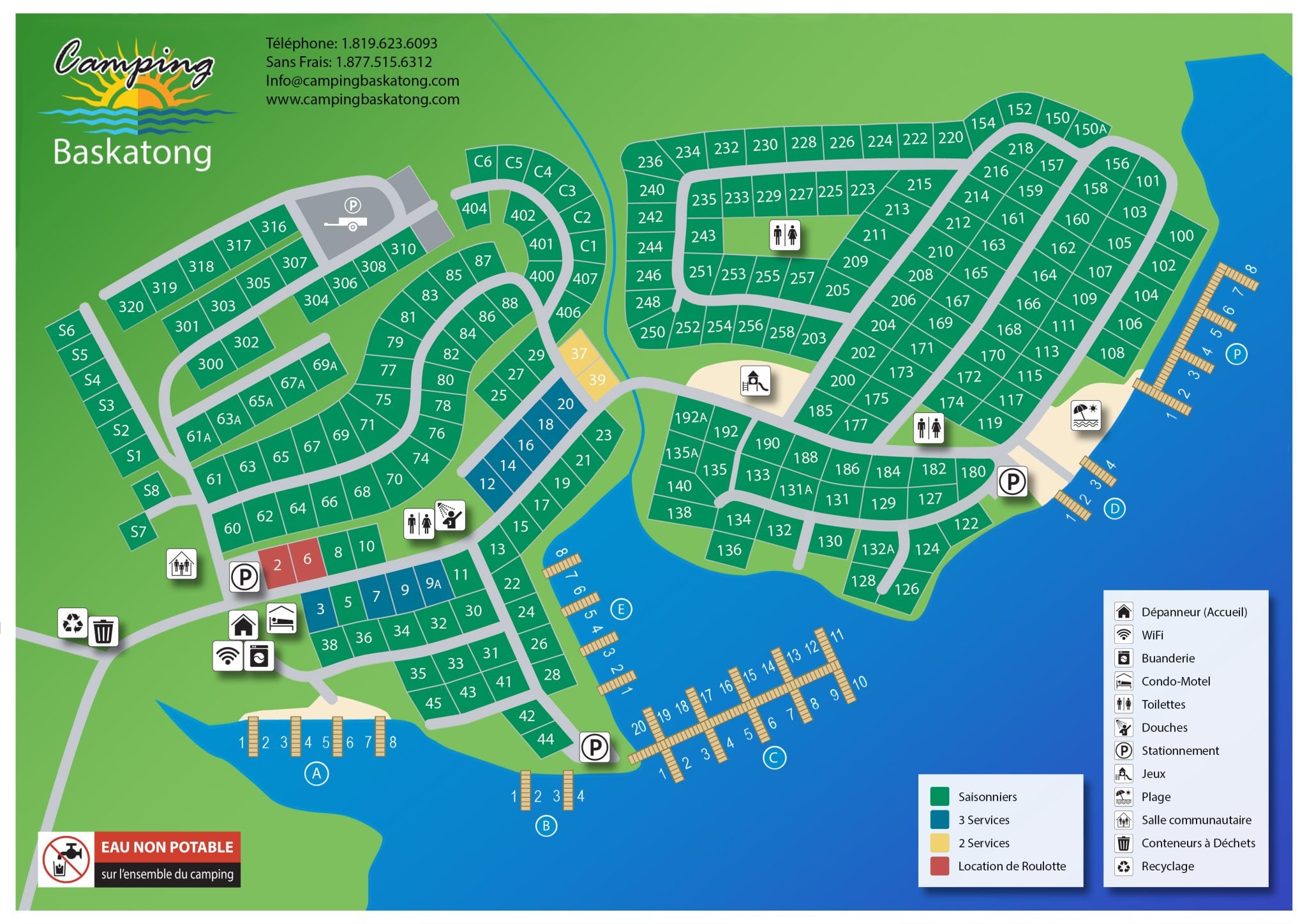 Le Camping Baskatong : Vacances en nature, Laurentides